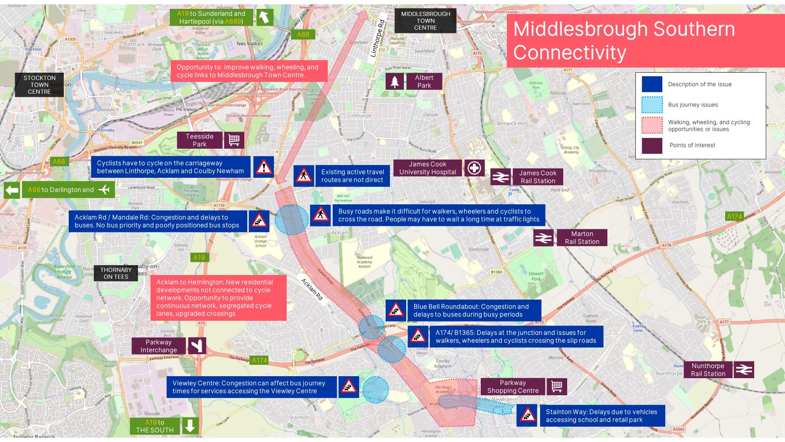 Middlesbrough Southern Connectivity: Town Centre to Acklam and Coulby Newham - Tees Valley