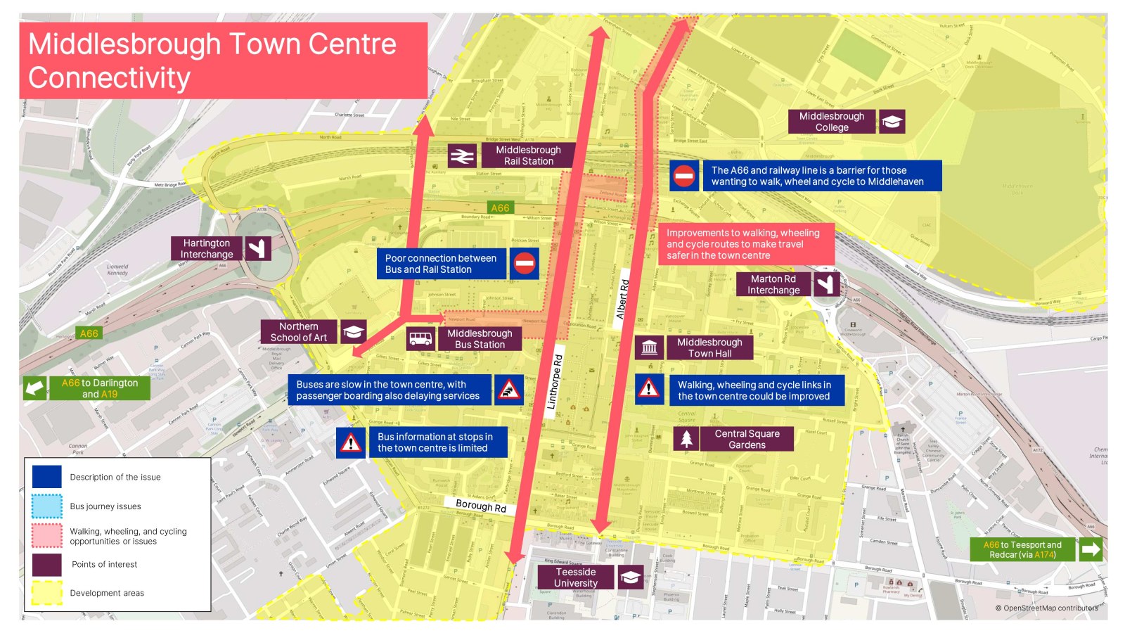 Middlesbrough Town Centre Connectivity - Tees Valley