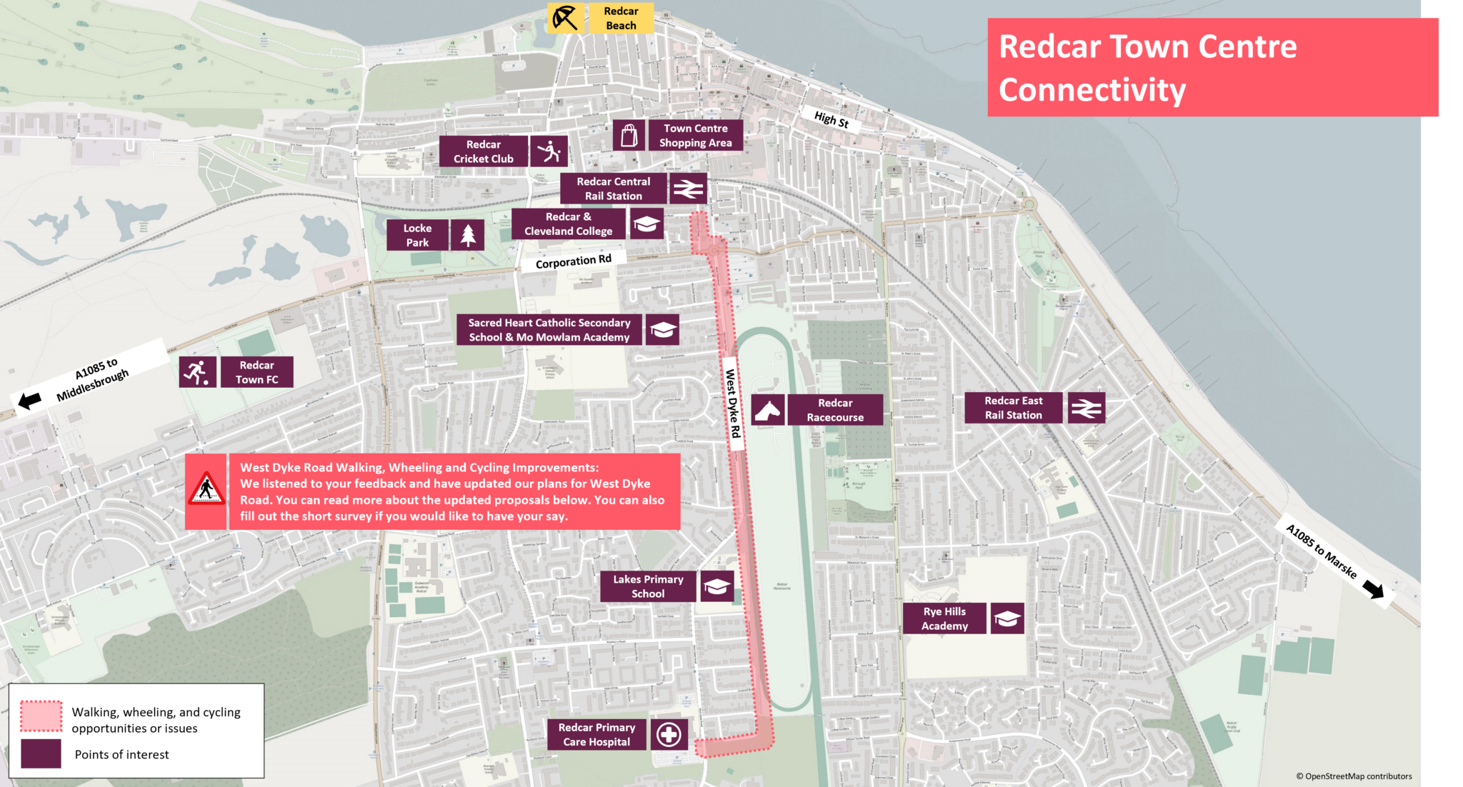 Redcar Town Centre Connectivity - Tees Valley
